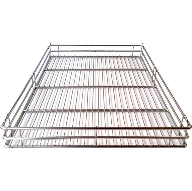Grille inox avec rebords - 400x600mm