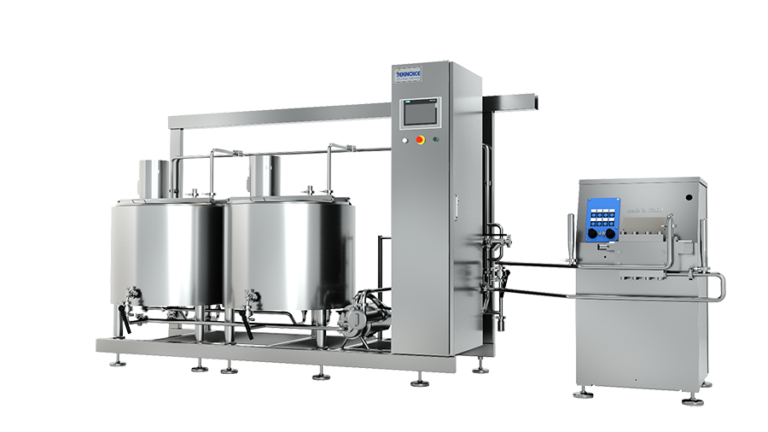 Pasteurization line for ice cream