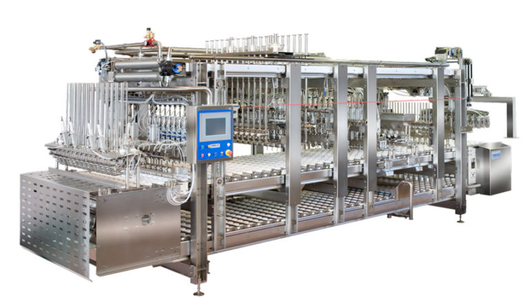 Continuous linear ice cream filler